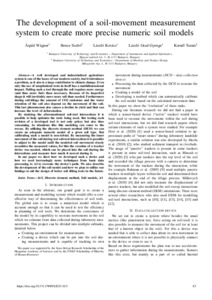 The development of a soil-movement measurement system to create more ...